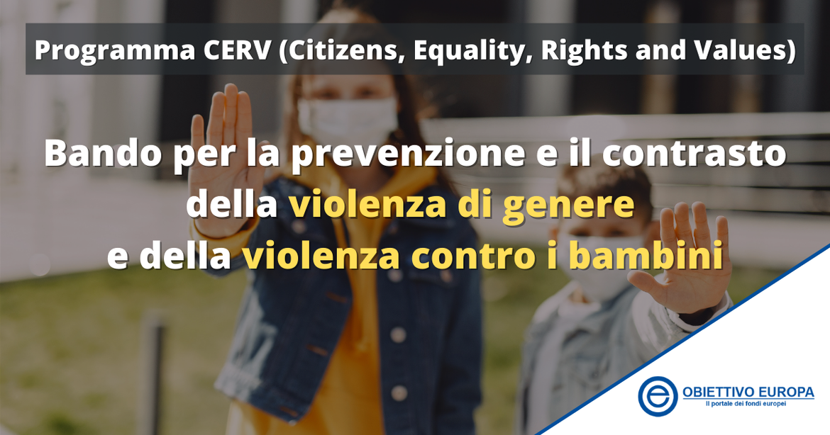 Programma CERV (Citizens, Equality, Rights and Values): bando per la ...